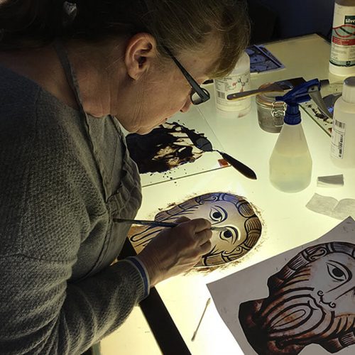 Leading and glass painting workshops with Derek Hunt - BSMGP